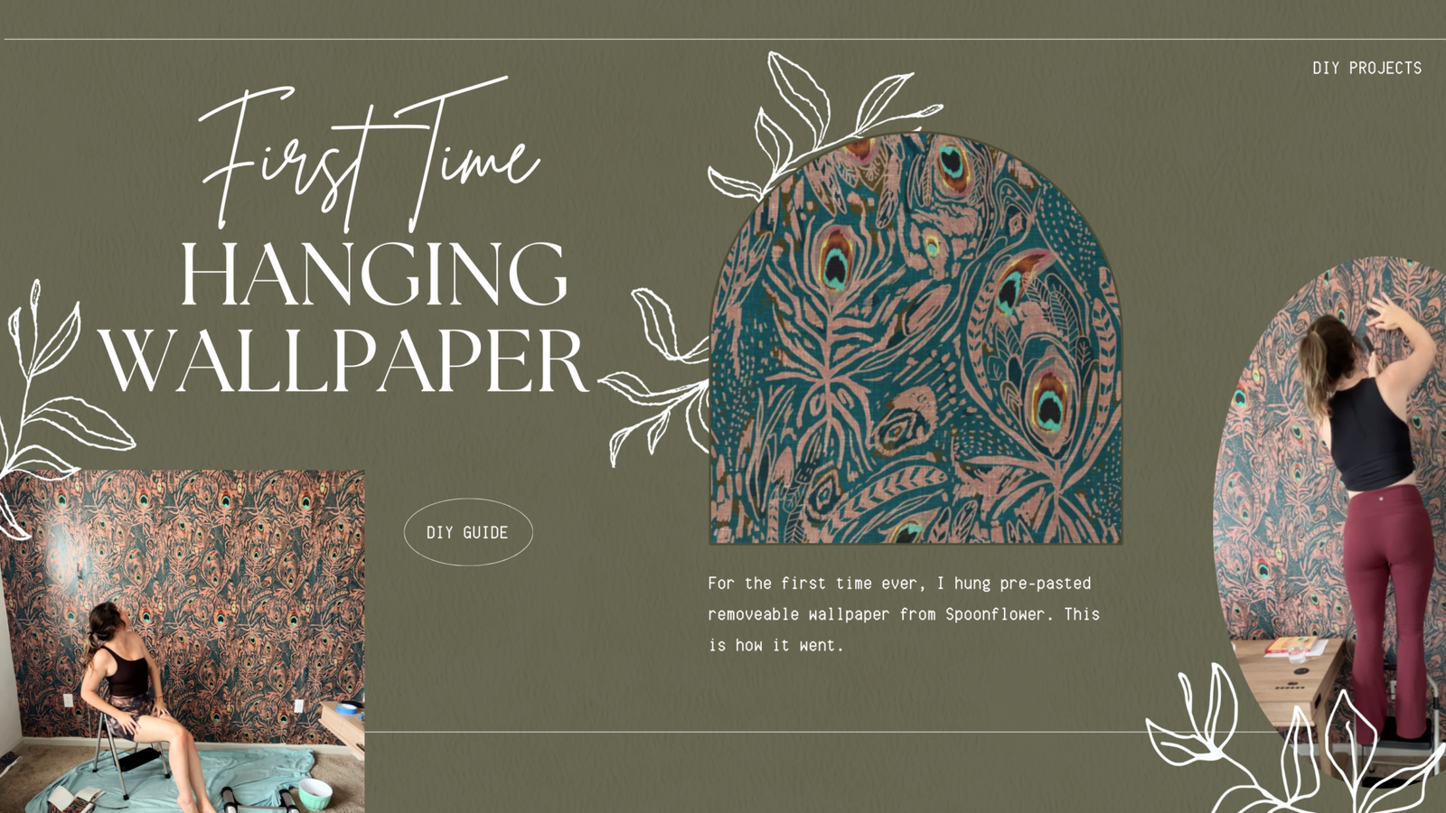 My First Spoonflower Wallpaper Installation: Honest Review, DIY ...